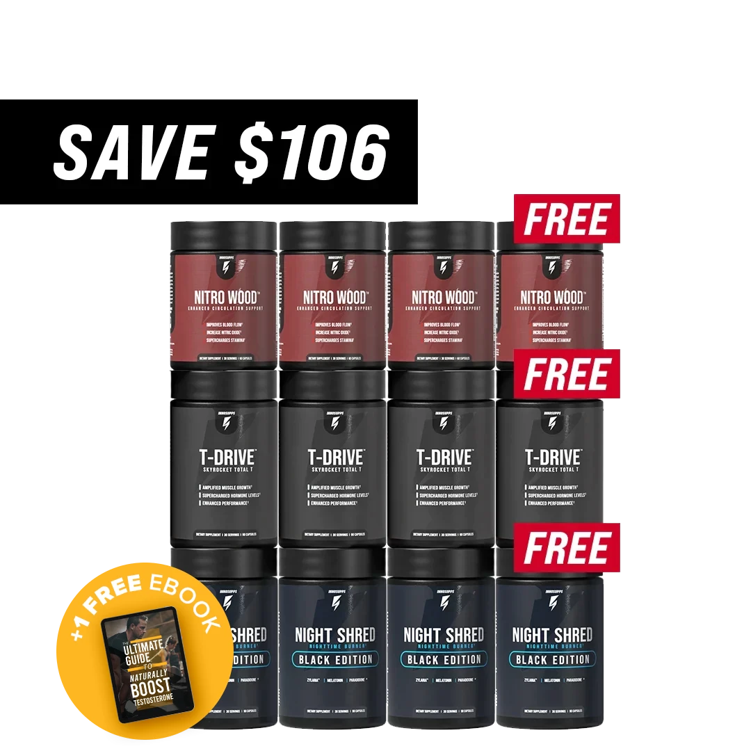 Supercharged Male Stack - Boost Free T, Increase Blood Flow, Optimize Male Vitality