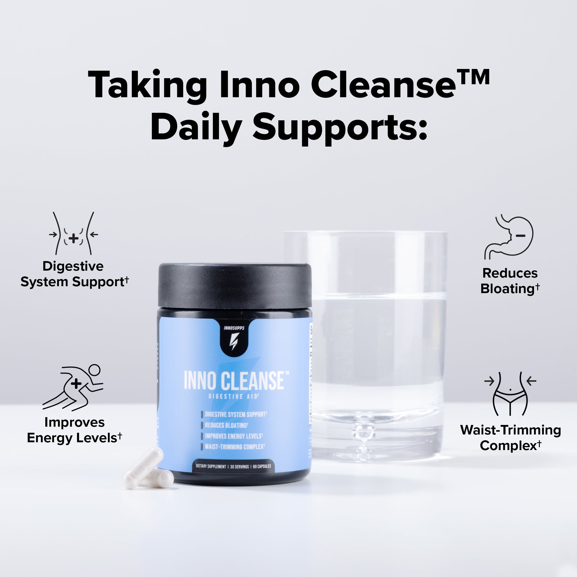 Inno Cleanse - Digestive Aid & Waist-Trimming Formula, Nature-Based