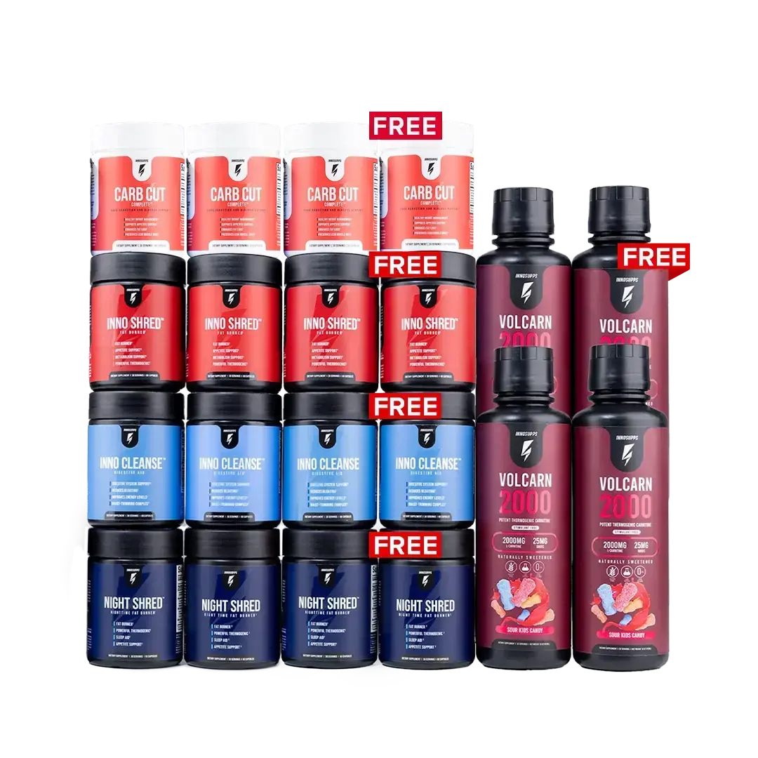 Carb Cut Shred Stack 3-Month Supply + 1 Free Stack