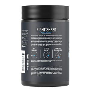 Night Shred Black - Cutting-Edge Sleep Aid and Fat-Burner, Promote ...