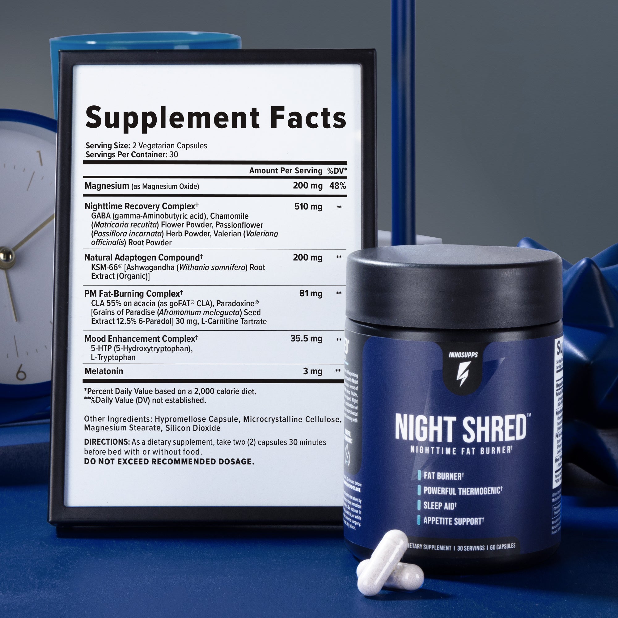 Night Shred by Inno Supps - Nighttime Fat Burner & Sleep Aid, Weight ...